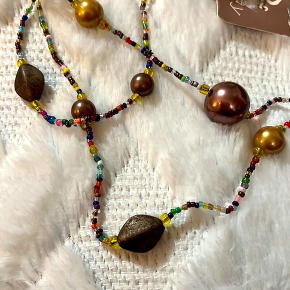 Jewelry | New Seed Bead Boho Fall Necklace | Poshmark